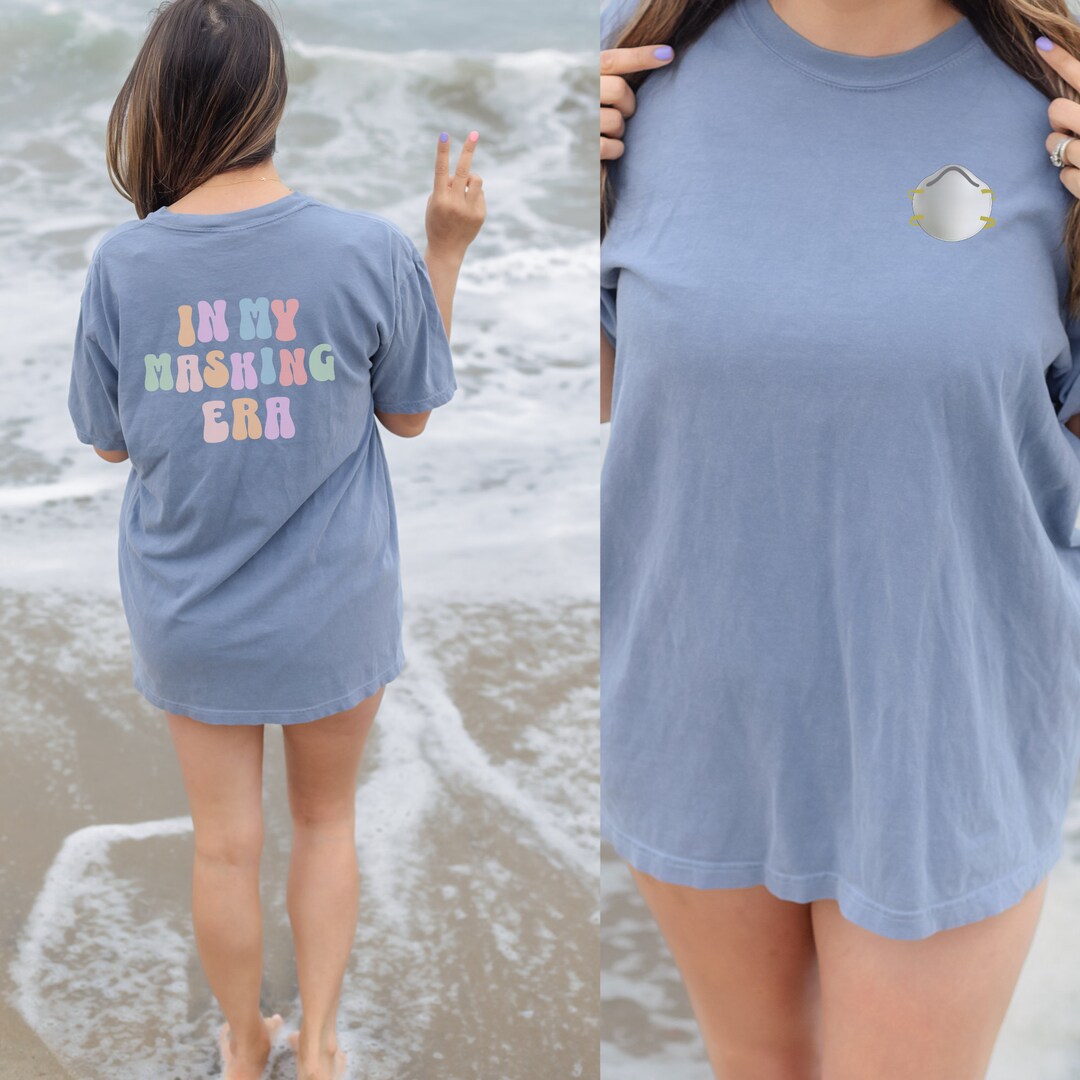 In My Masking Era, Mask up T-shirt, Wear A Mask Shirt, Cute Covid ...