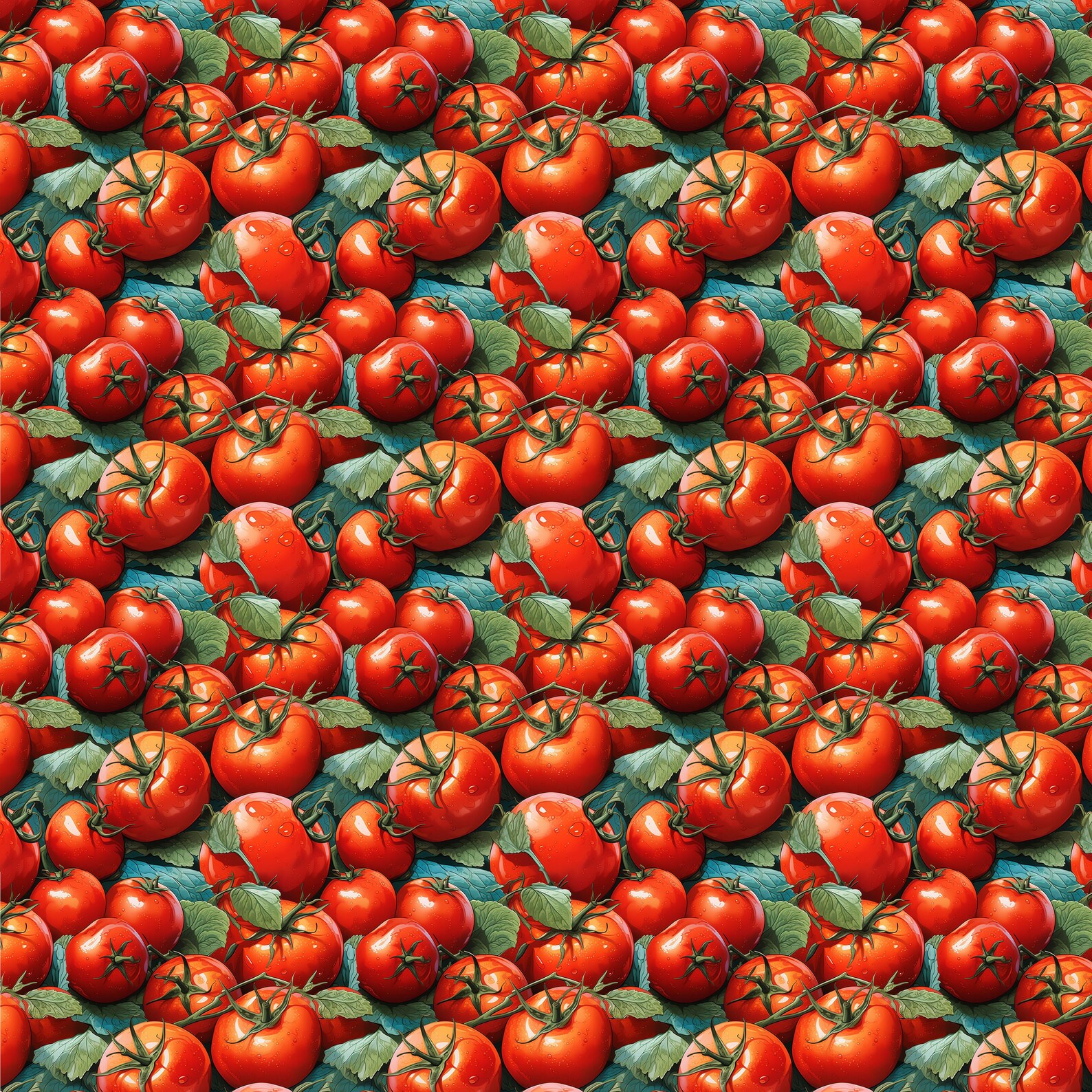 Watercolor Tomatoes Digital Paper, Printable Textures Printable ...