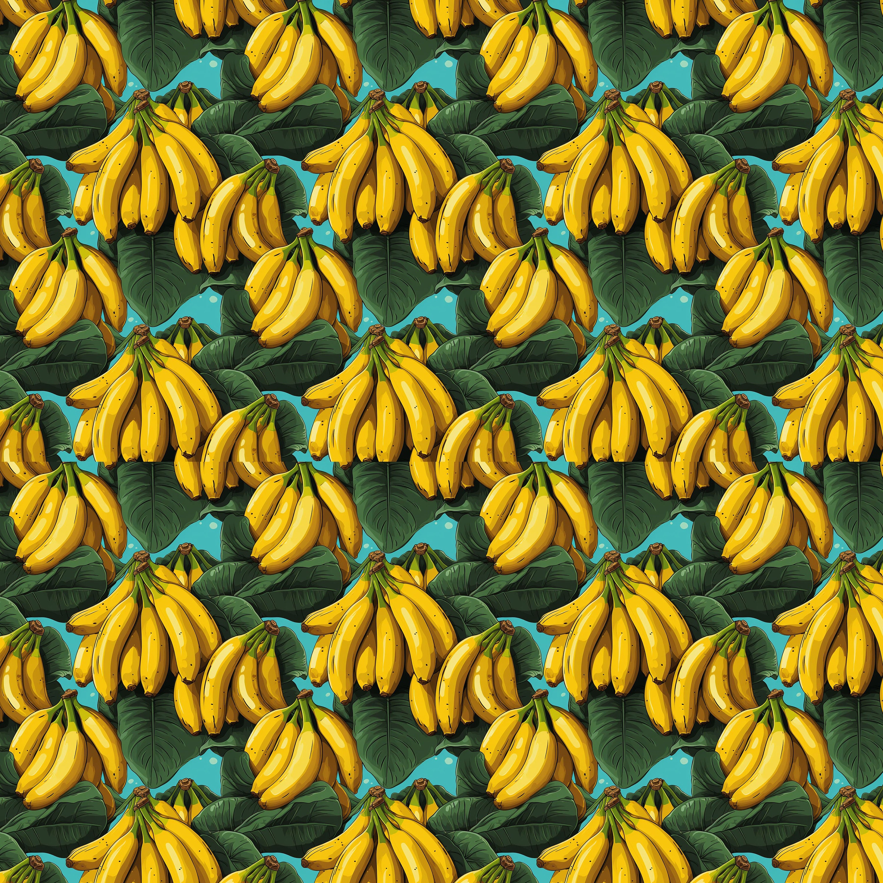 Watercolor Bananas Digital Paper, Printable Textures Printable ...