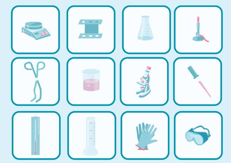 Lab Supplies Flashcards - Etsy