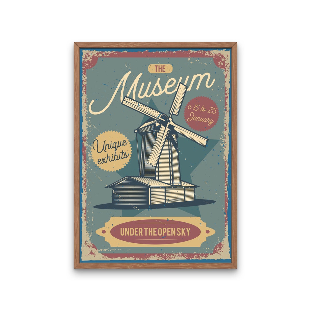 Vintage Poster PRINTABLE Manifest Poster Vintage Retro - Etsy