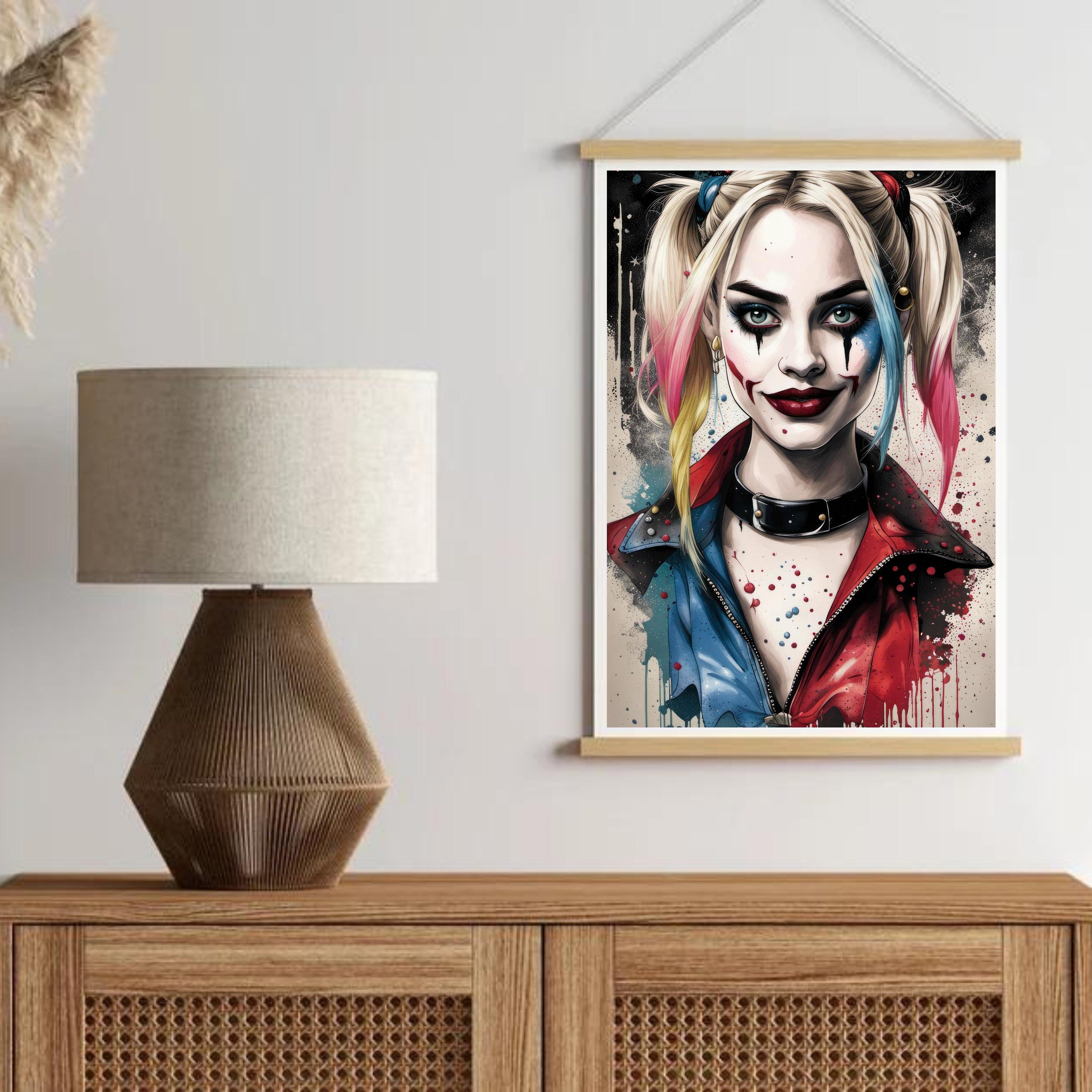 Poster realistico Harley Quinn stampabile, Margot Robbie, arte da ...