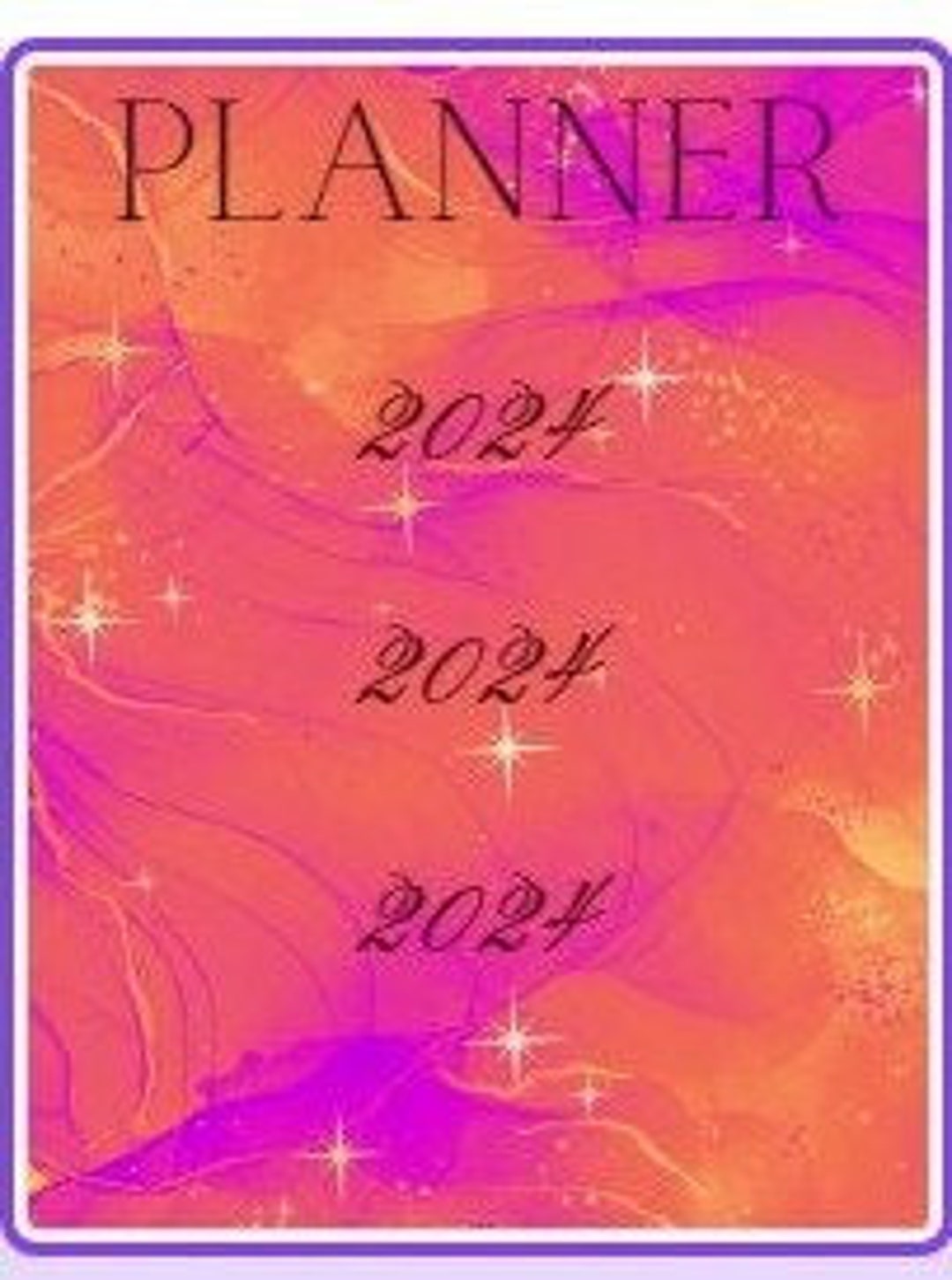 2024 Yearly Planner / Yearly Calendar / Monthly Planner / - Etsy