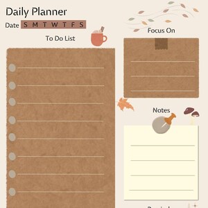 Fall Digital Planner, Printable Daily Digital Planner, Digital Planner ...