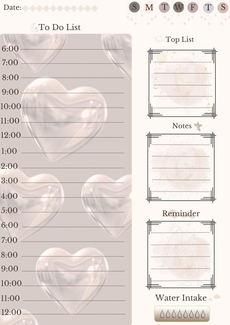 Printable Daily Digital Planner,digital Planner Template,android ...