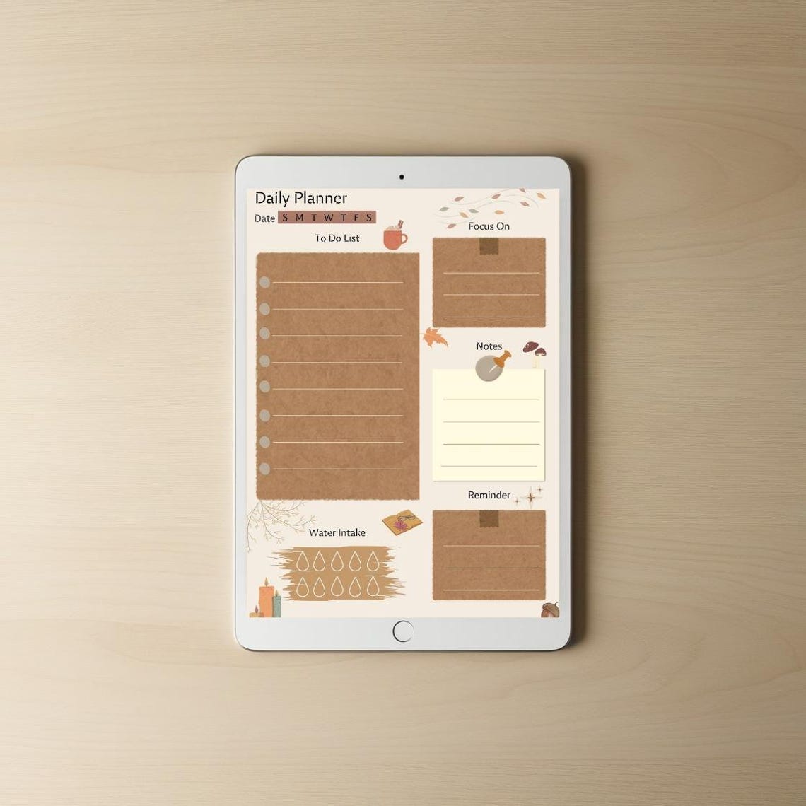 Fall Digital Planner, Printable Daily Digital Planner, Digital Planner ...