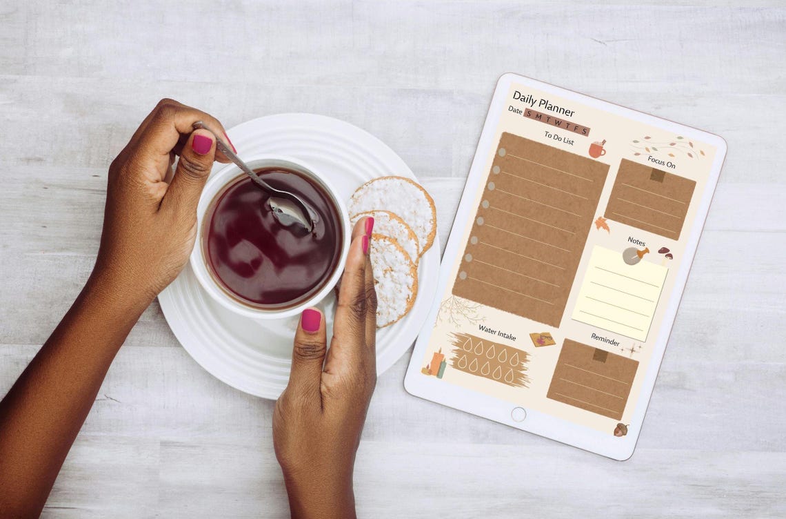 Fall Digital Planner, Printable Daily Digital Planner, Digital Planner ...