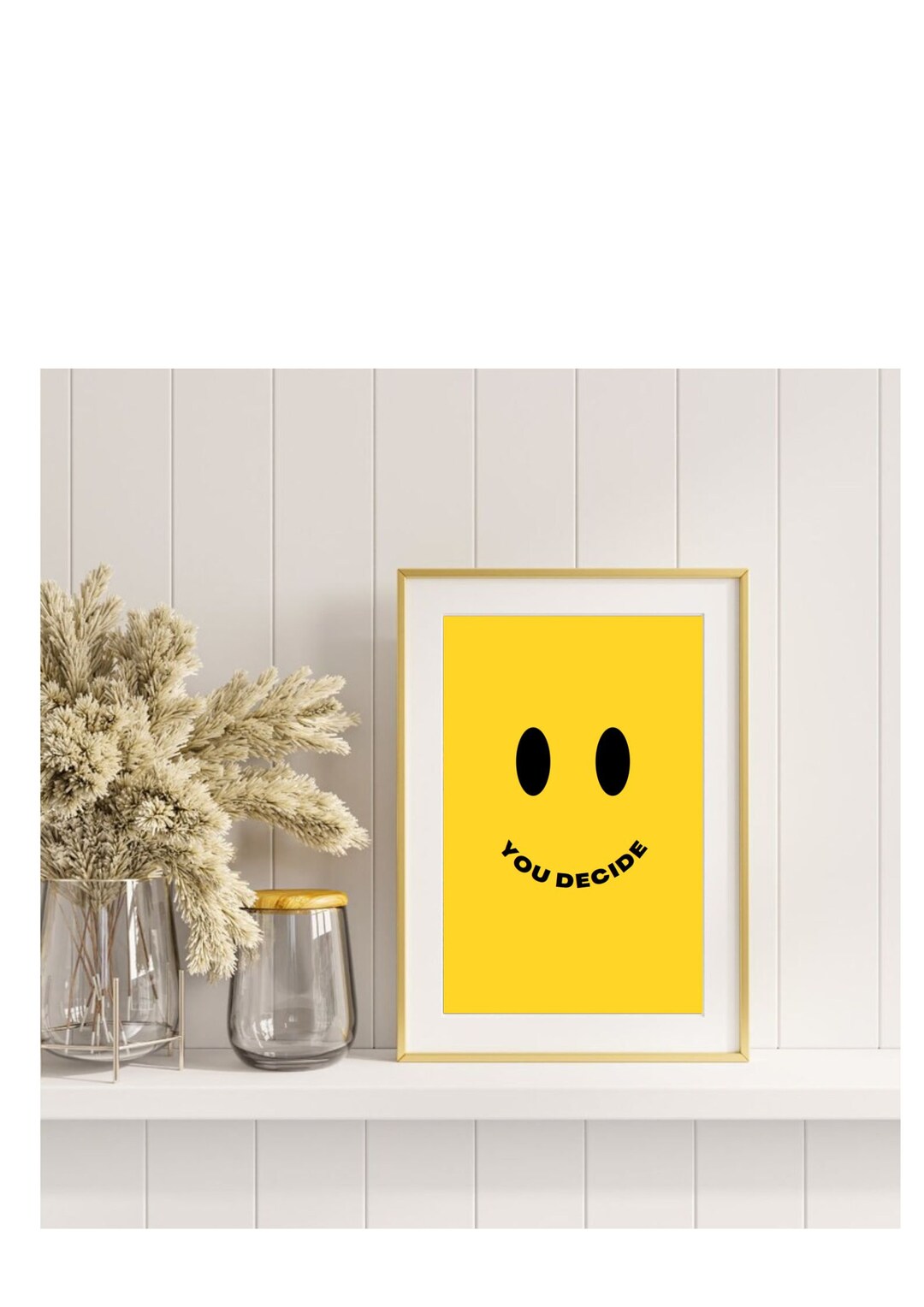 Printable Poster, Downloadable Wall Art Deco, Digital Print, Smile ...