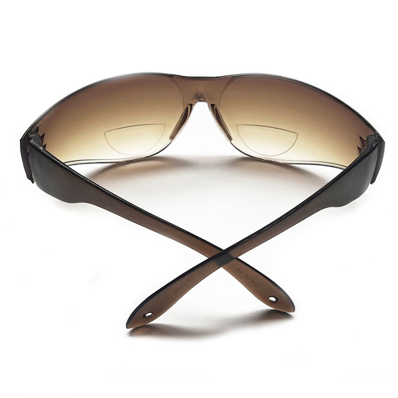 Safety Style Bifocal Reading Tinted Glasses Wraparound +1.00 to +3.00 ...