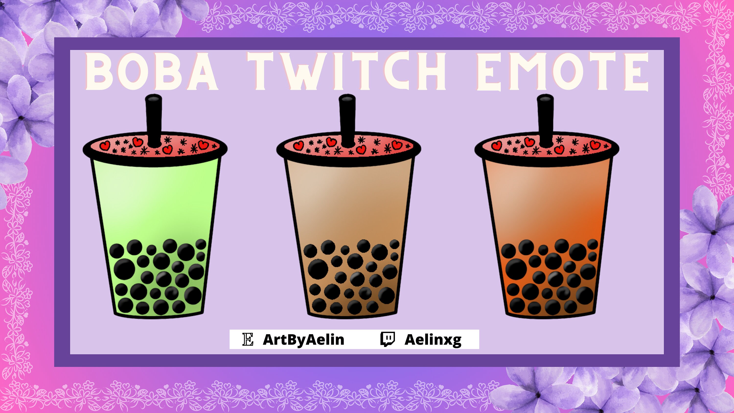Boba Twitch Emote - Cute - Etsy