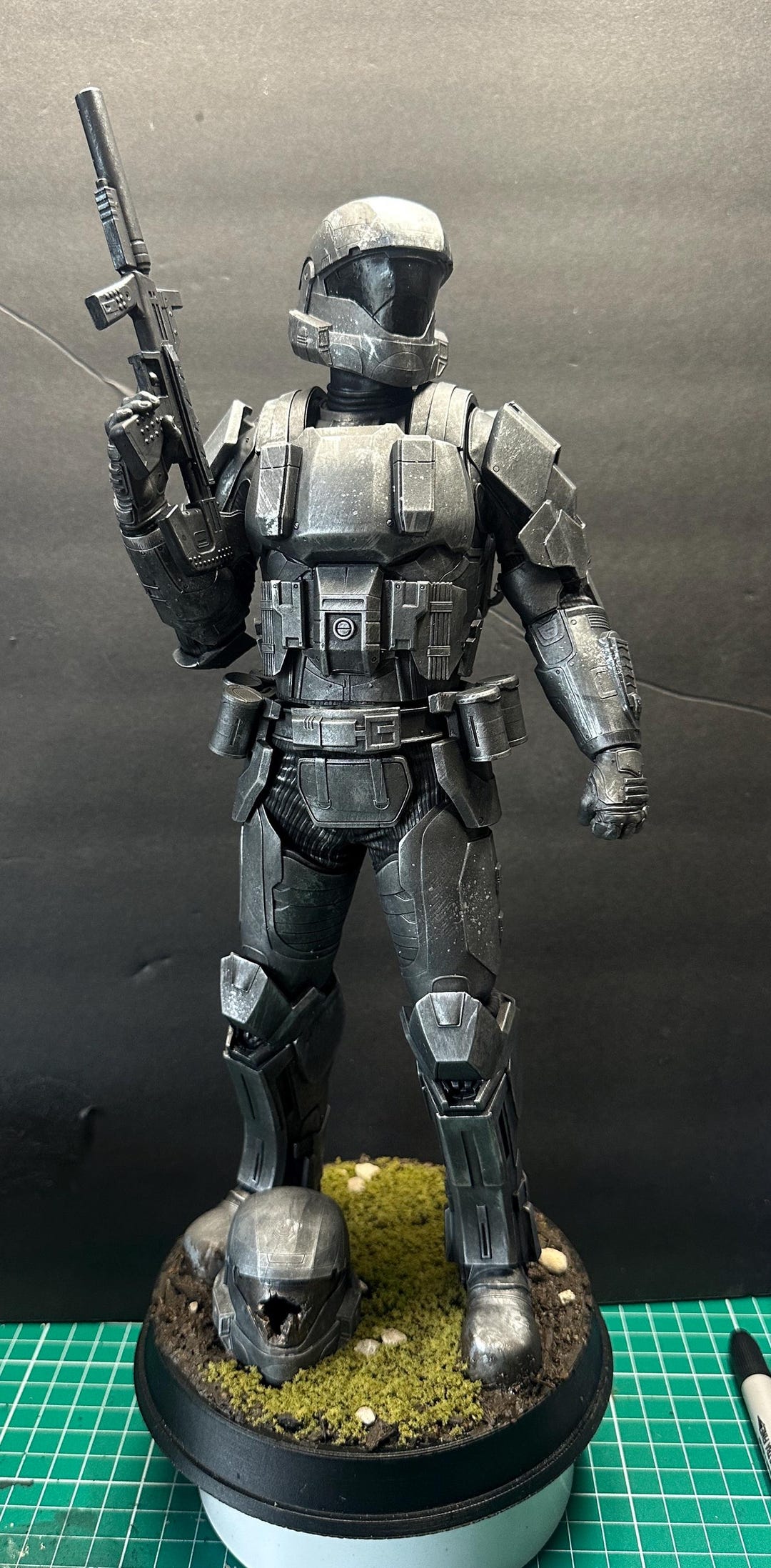 Custom Handpainted 1/6 Scale ODST Spartan With Grassy Base, Halo Gift ...