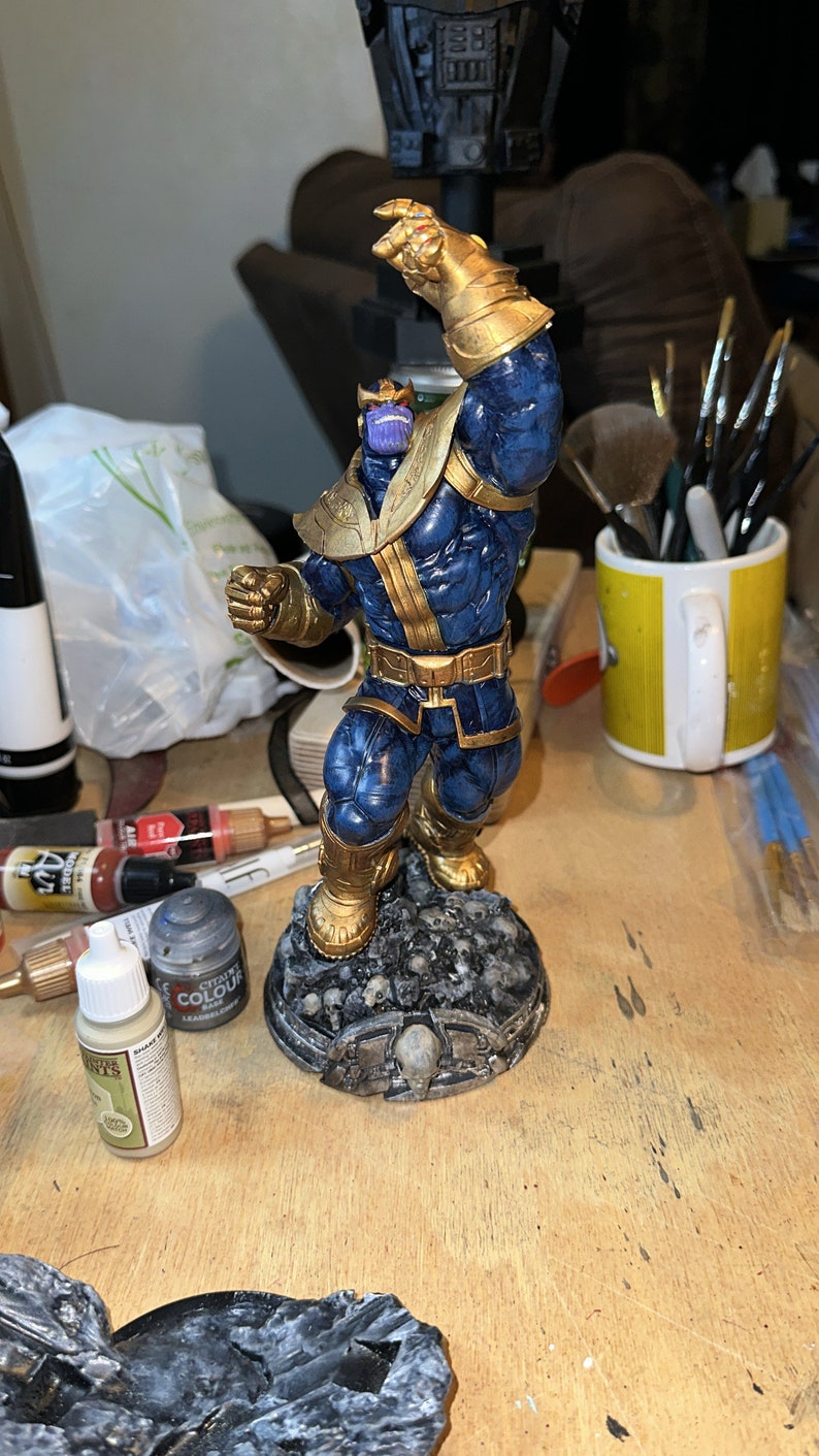 Custom 1/6 Scale Thanos Statue , Marvel Gift , Handpainted , Gifts for ...