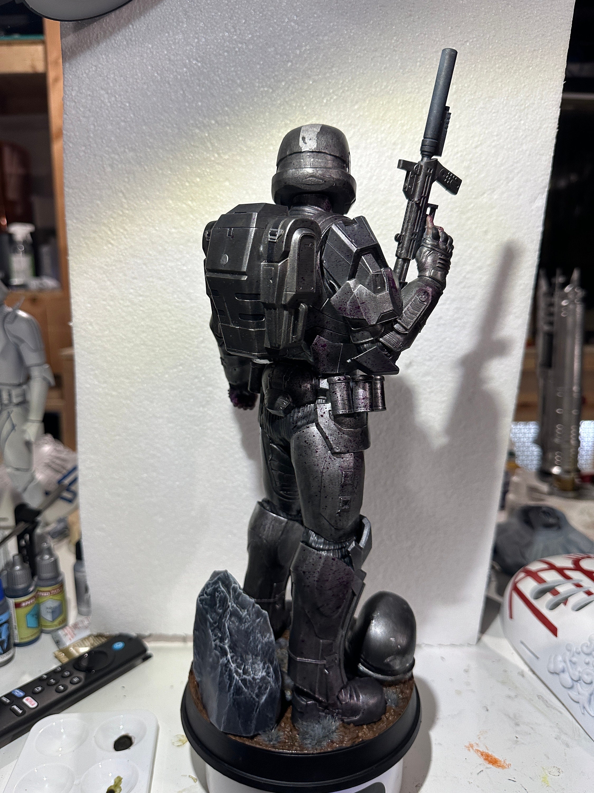 Custom Handpainted 1/6 Scale ODST Spartan With Elite Blood Splatter ...