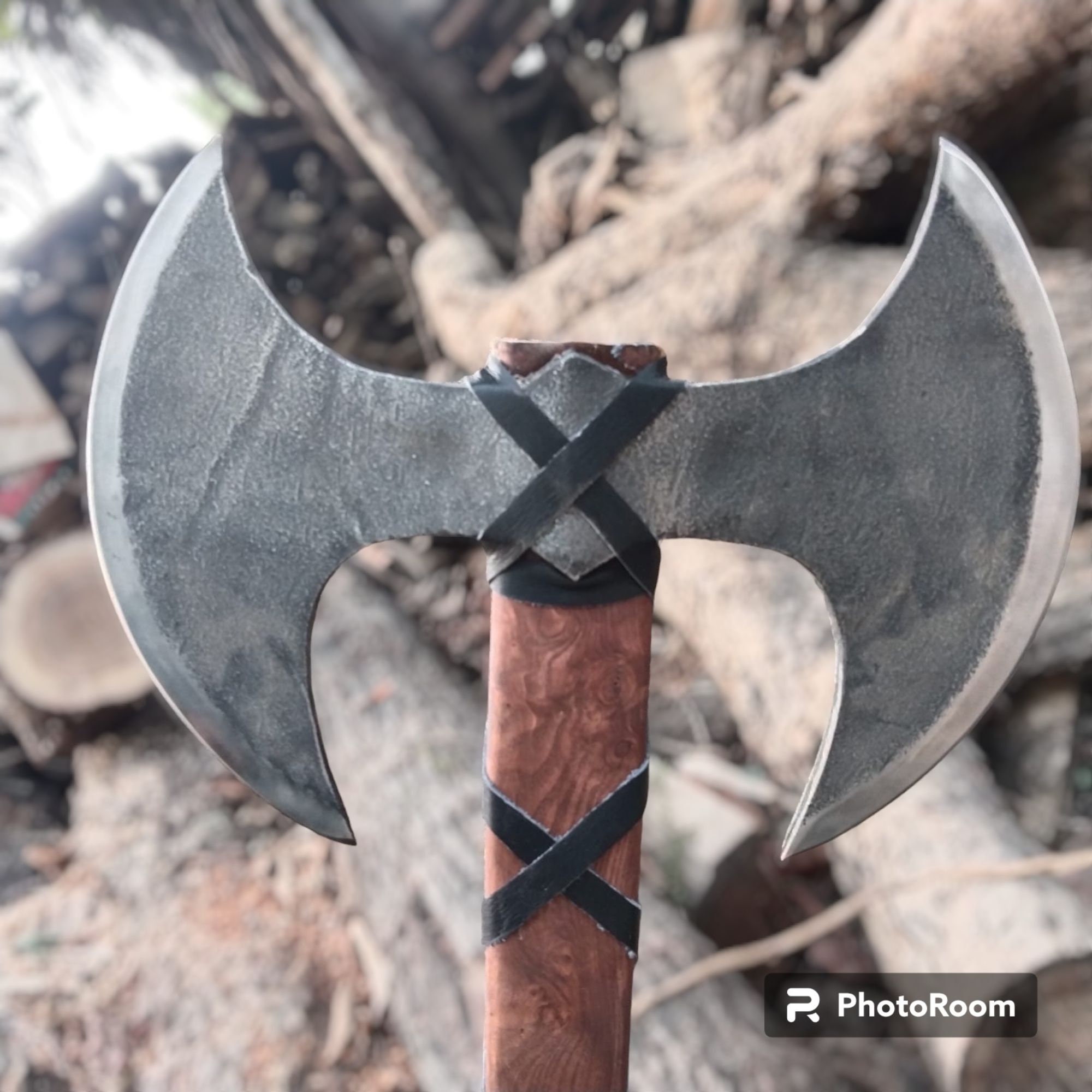 Hand Forged Steel Axe, Double Blade Axe, Forest Axes Hewing Axe Broad ...