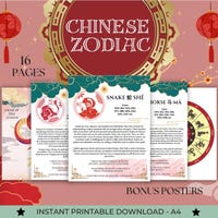 Lunar New Year Zodiac Signs | Year of the Snake 2025 | Download and ...