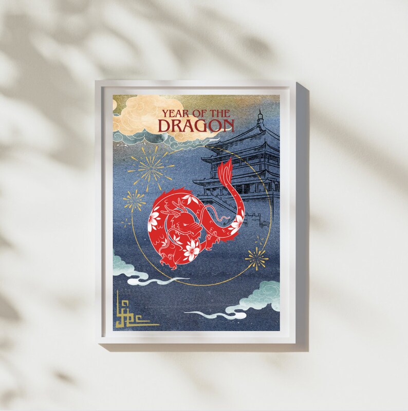 Chinese Zodiac Prints | 12 Posters | Shengxiao, Chinese Astrology ...