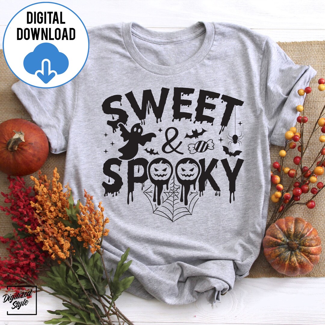 Sweet and Spooky Svg Png Spooky Season Svg Funny Halloween - Etsy