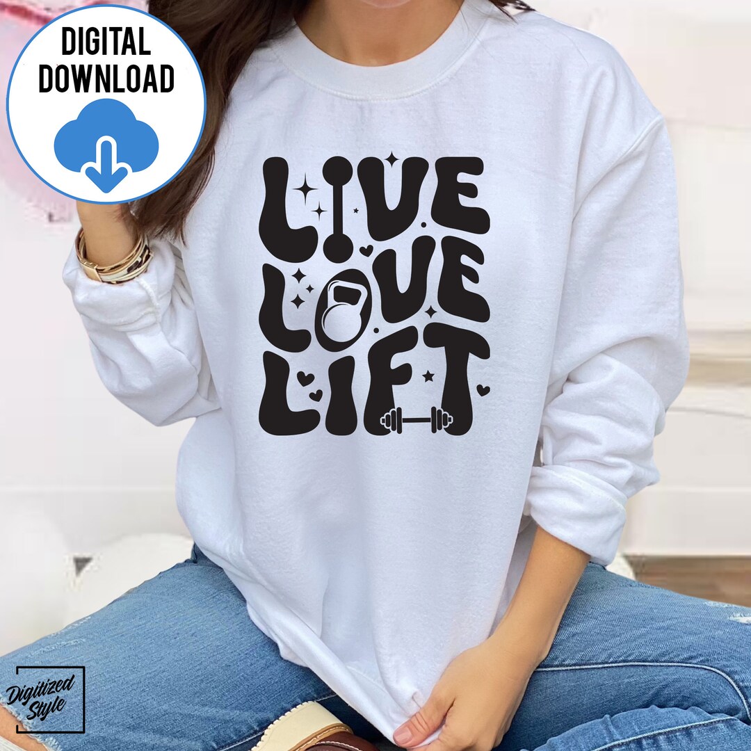 Live Love Lift SVG, Fitness Quotes Svg, Gym Life Svg, Inspirational SVG ...