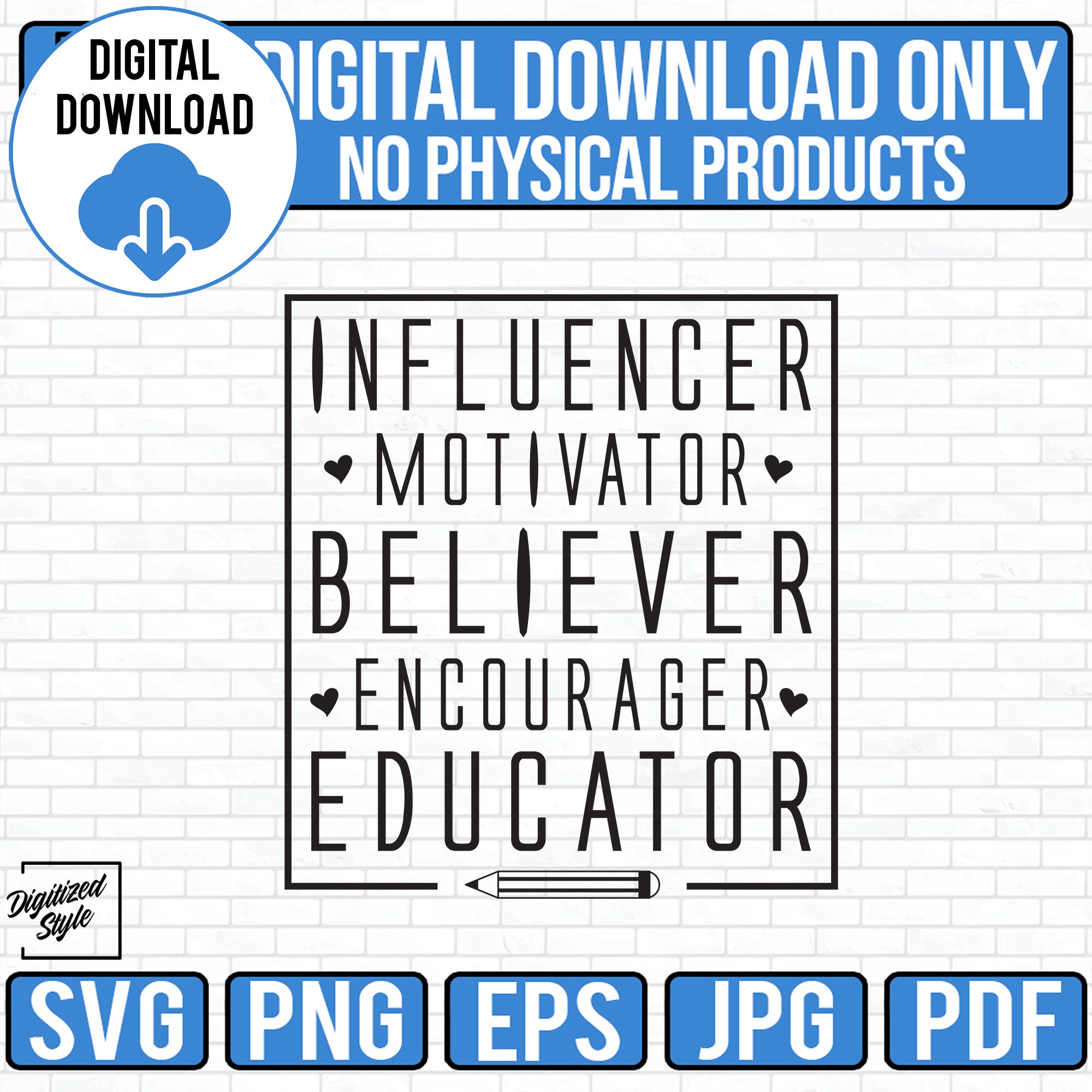 Influencer Svg, Believer Svg, Innovator Svg, Motivator SVG Educator SVG ...