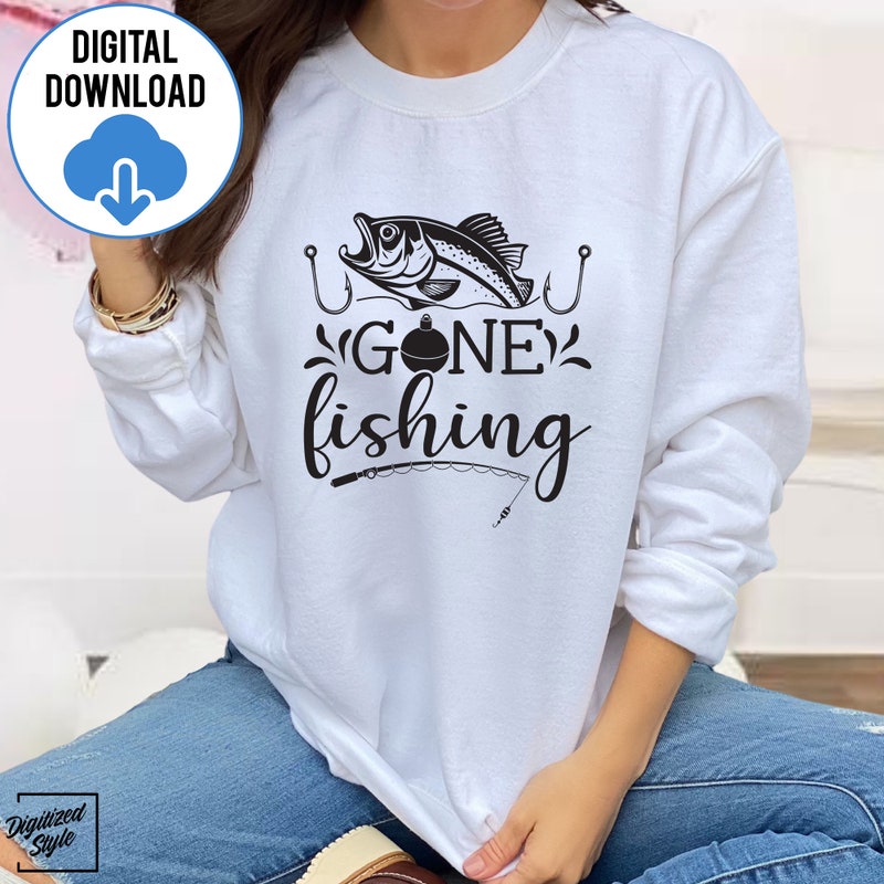 Catching Fish Svg - Etsy