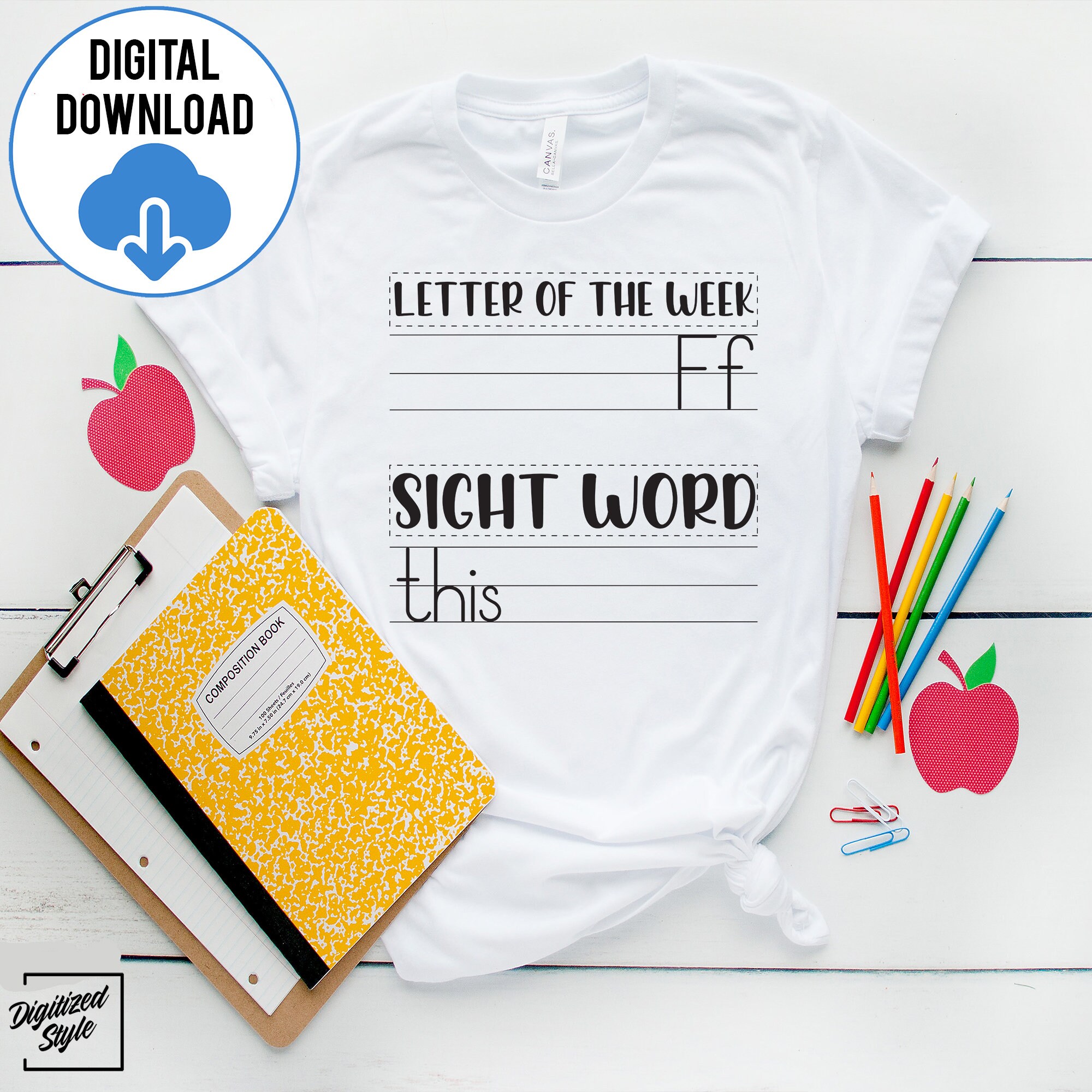Letter of the Week FF SVG, Sight World This Svg, Funny Teacher Svg ...