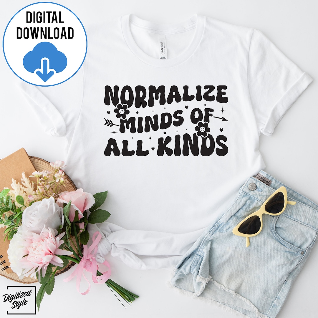 Normalize Minds of All Kinds SVG, Mental Health Svg, Autism Awareness ...
