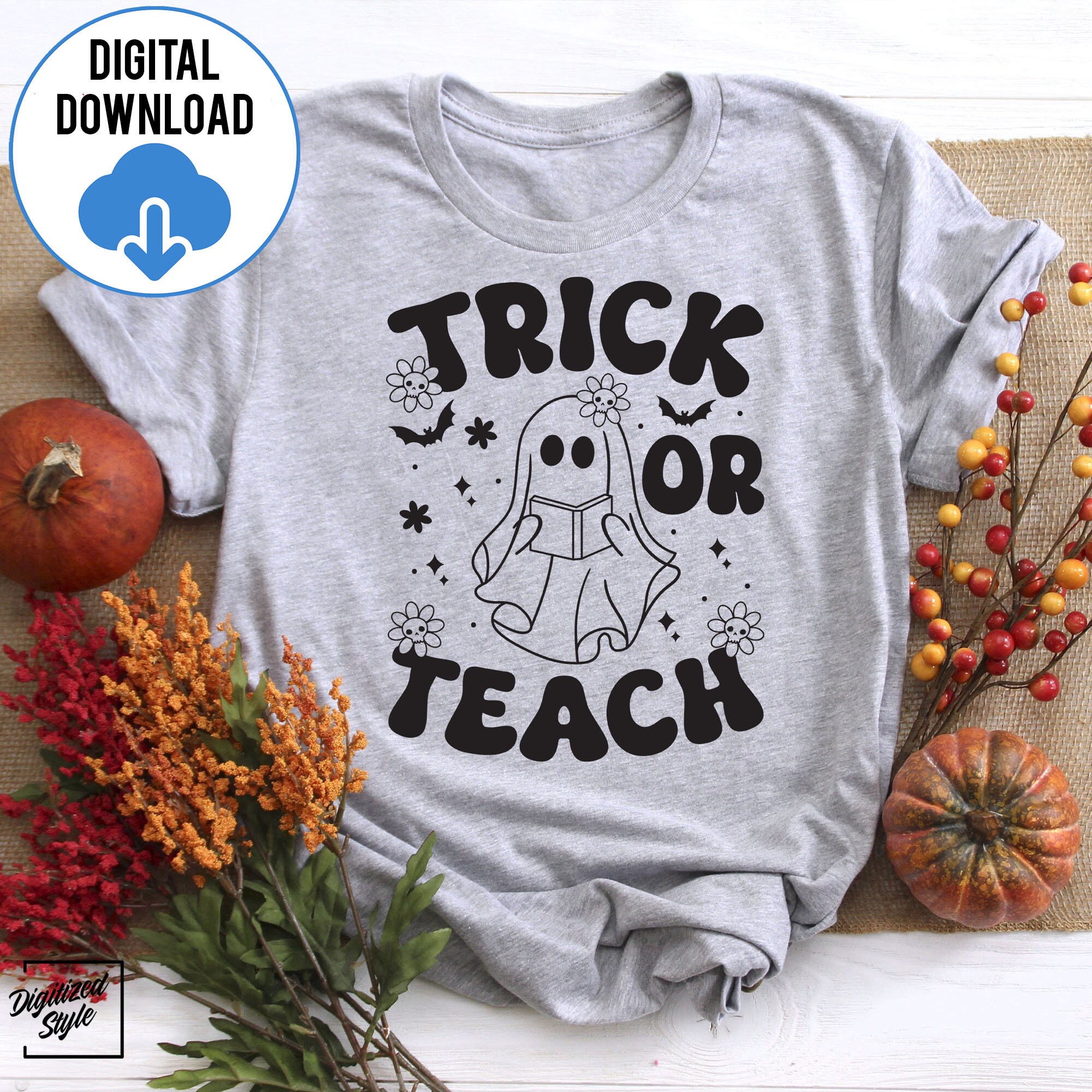 Trick or Teach SVG, Halloween Party Svg, Funny Halloween Teacher SVG ...