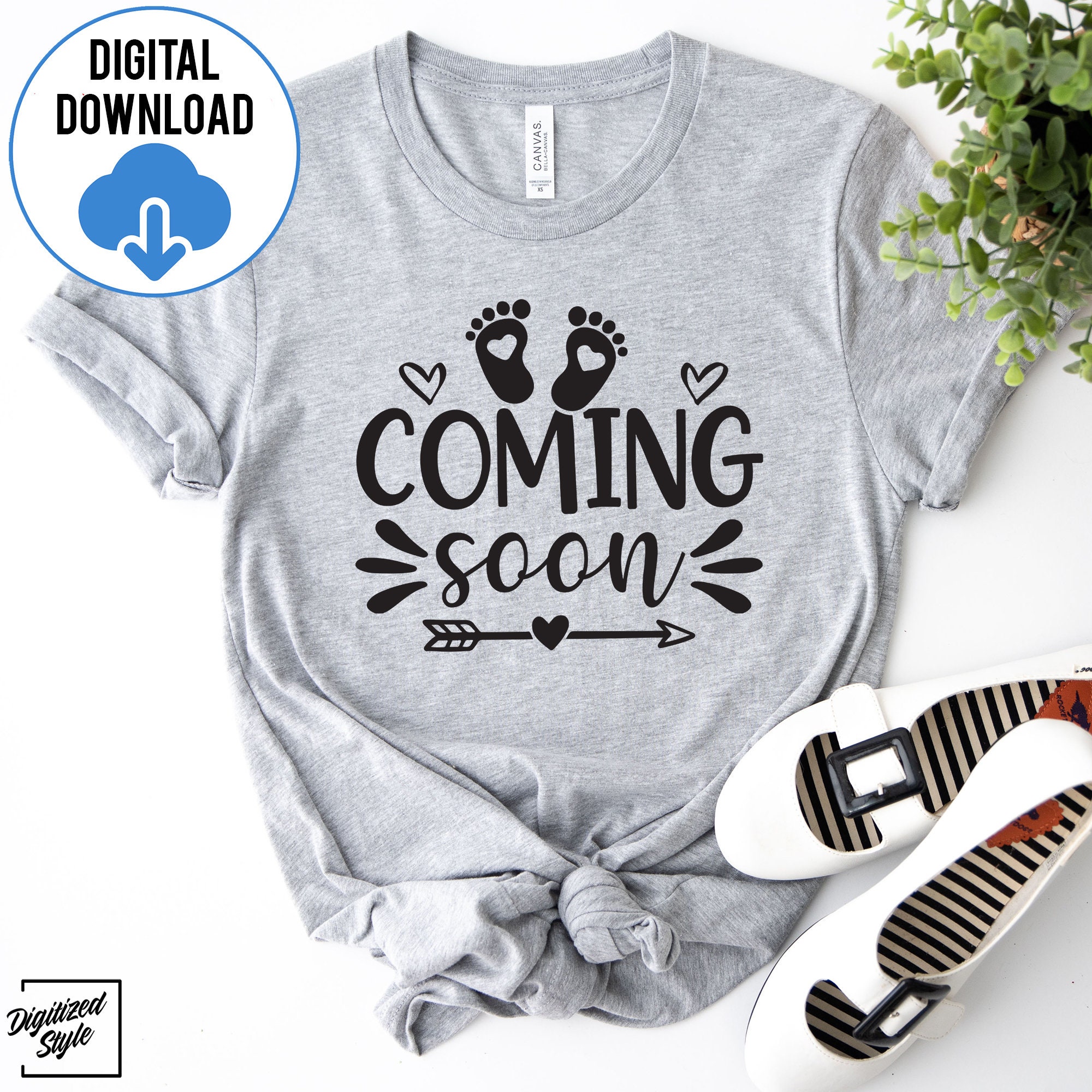 Coming Soon SVG, Pregnancy Announcement Svg, Newborn Baby Svg, Baby ...
