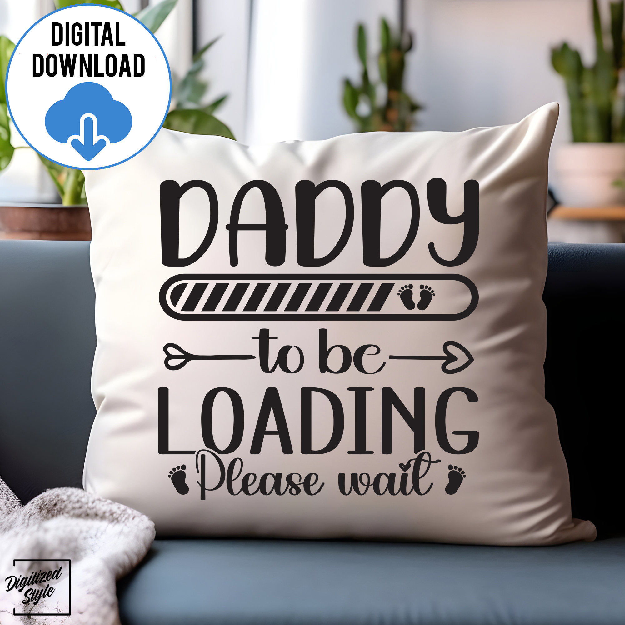 Daddy to Be Loading SVG, New Daddy Svg, Promoted to Daddy Svg, Baby ...