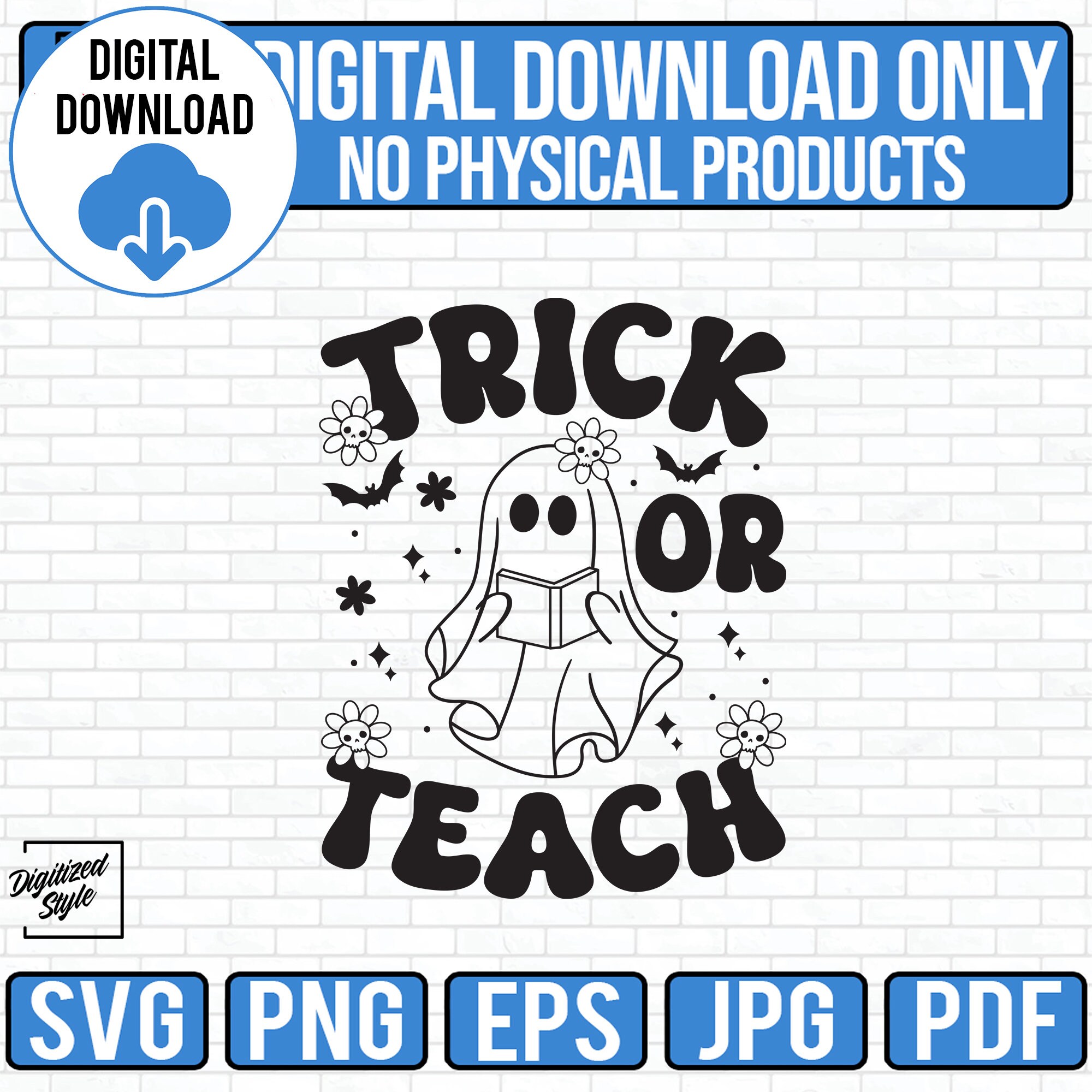 Trick or Teach SVG, Halloween Party Svg, Funny Halloween Teacher SVG ...