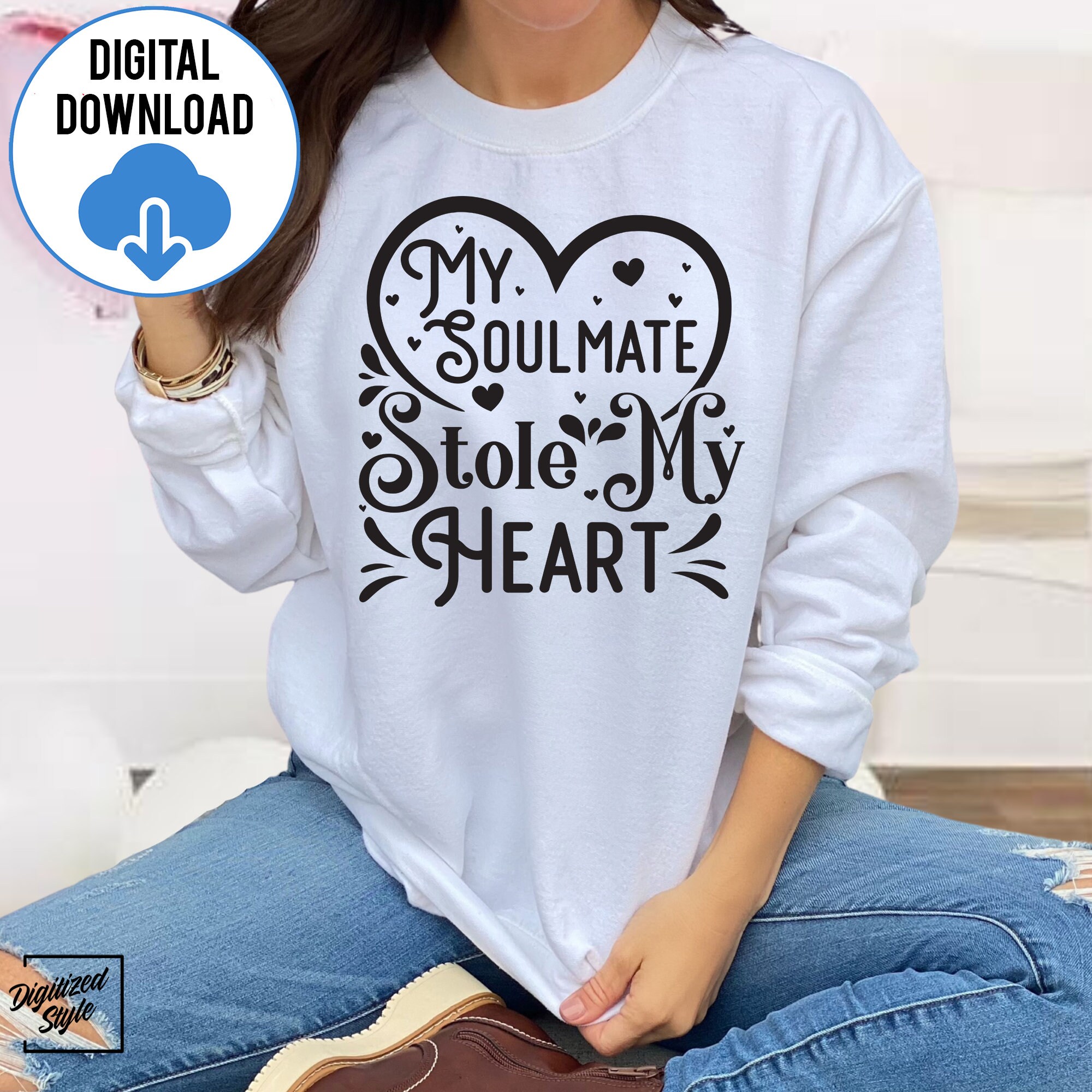 My Soulmate Stole My Heart SVG PNG, Valentine's Day Svg, Hello ...