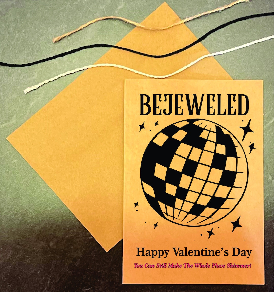 Happy Valentine's Day Bejewled Card, Friend, Girlfriend, Fan Valentine ...