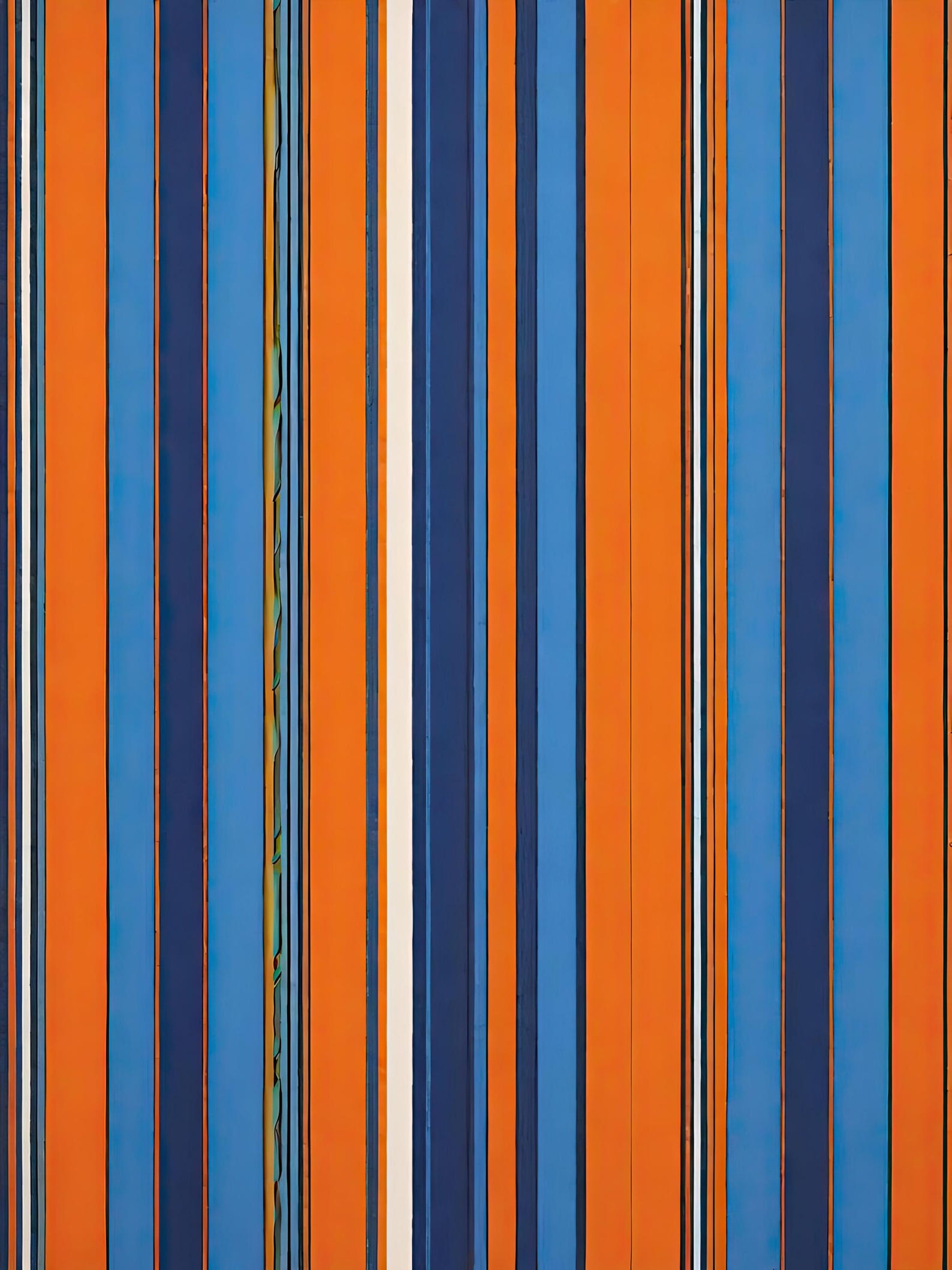 4555 -- Pattern Geometric Orange Blue Stripe Vertical Contrast Line ...