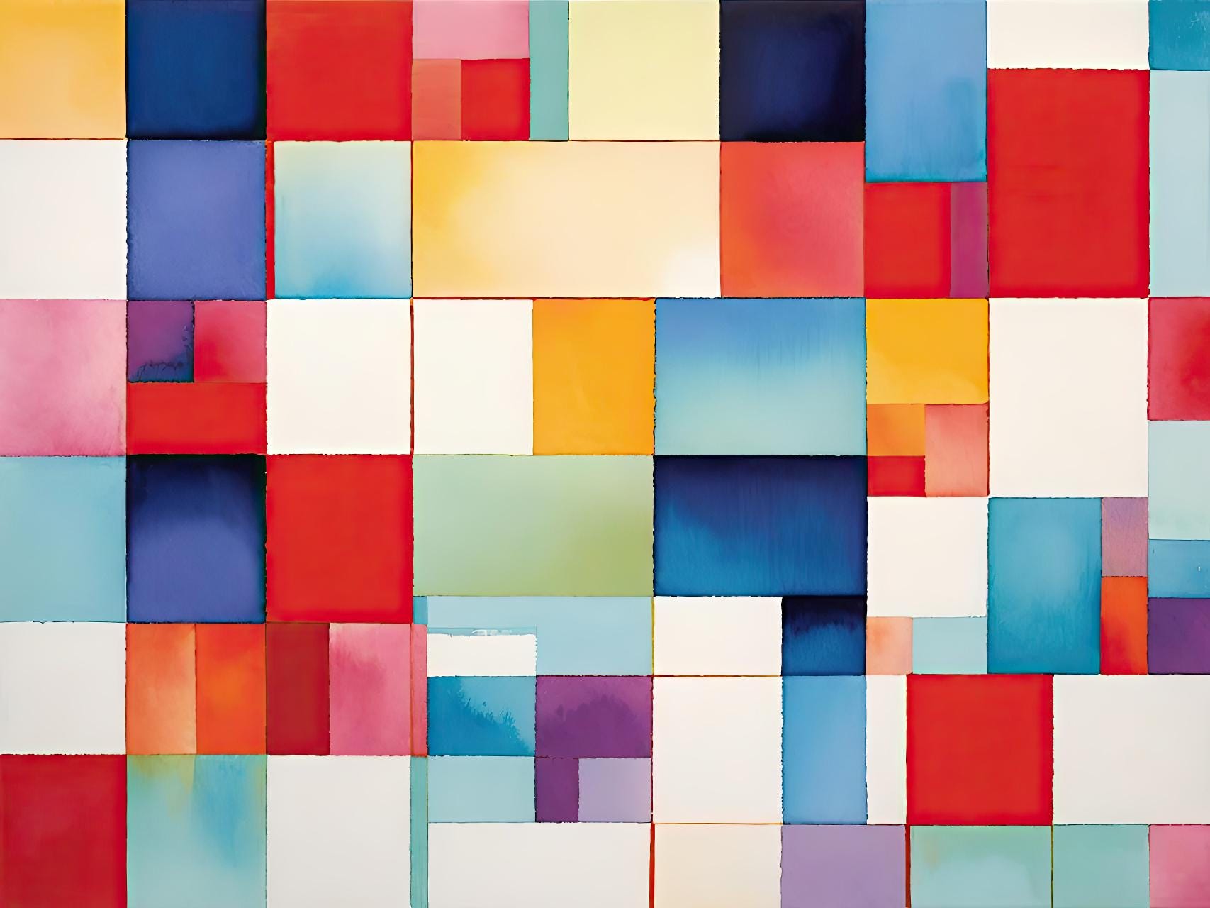 Charlie -- Geometric, Abstract, Mosaic, Colorful, Vivid, Grid ...