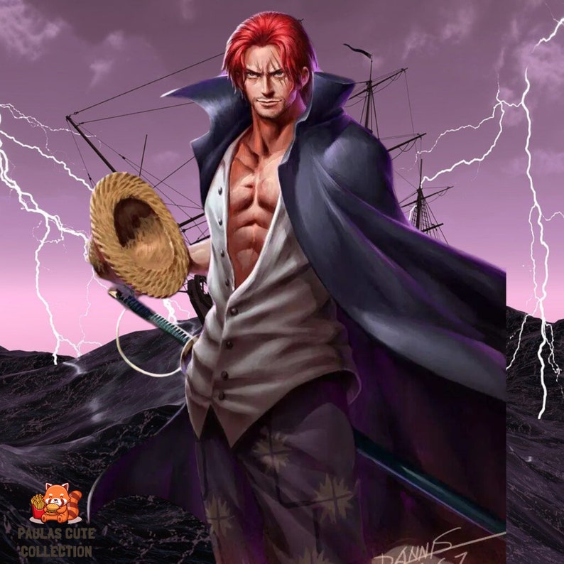 One Piece Red Hair Shanks Cosplay Outfit Halloween Costume - Etsy