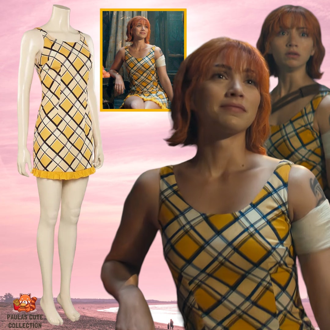 Buy Live Action Emily Rudd Nami Inspired Slim Yellow Dress Cosplay ...