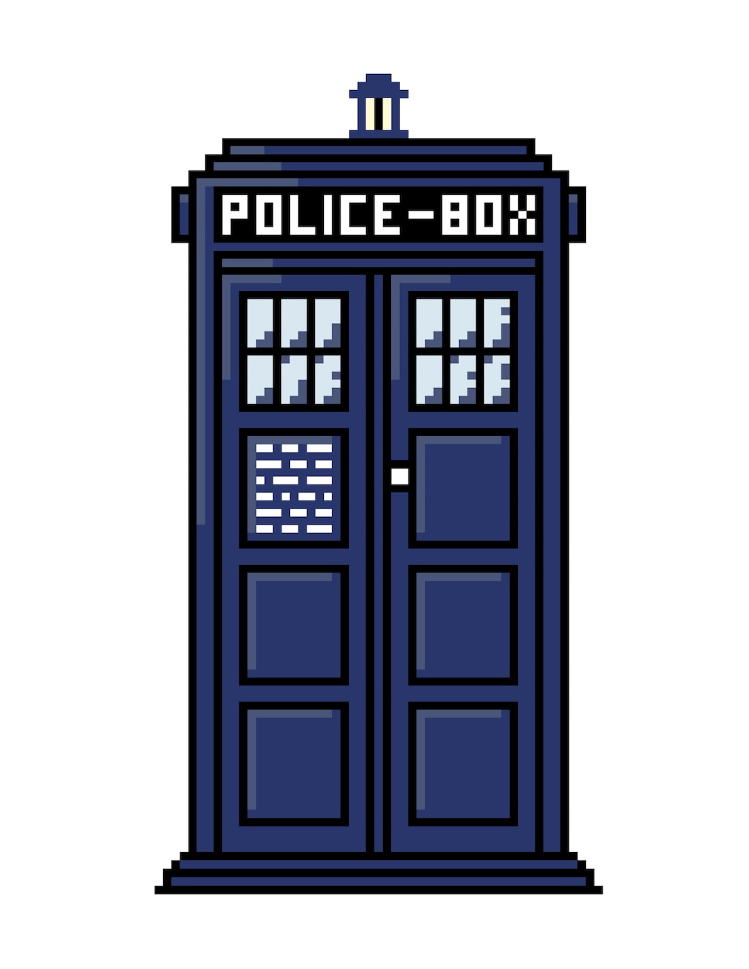 Tardis Cross Stitch Pattern - Etsy