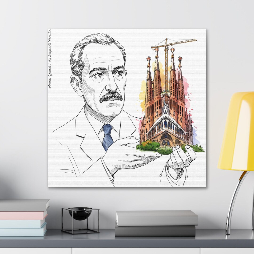 Antoni Gaudi / La Sagrada Familia - Architectural Canvas - Etsy