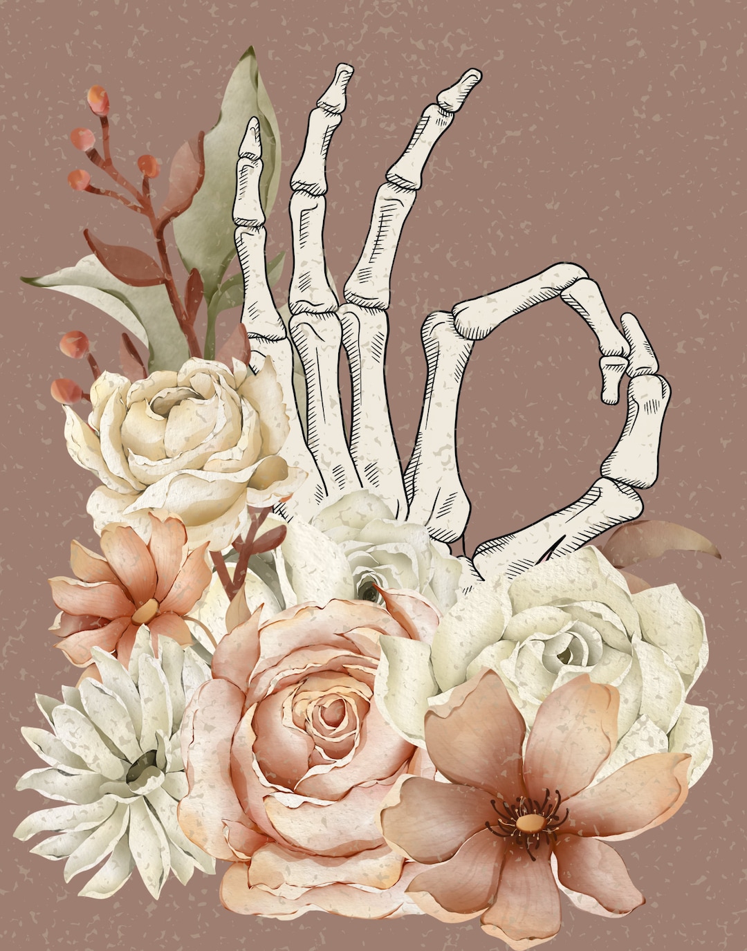 Skeleton Hand Wall Art Printable Poster Digital Print - Etsy