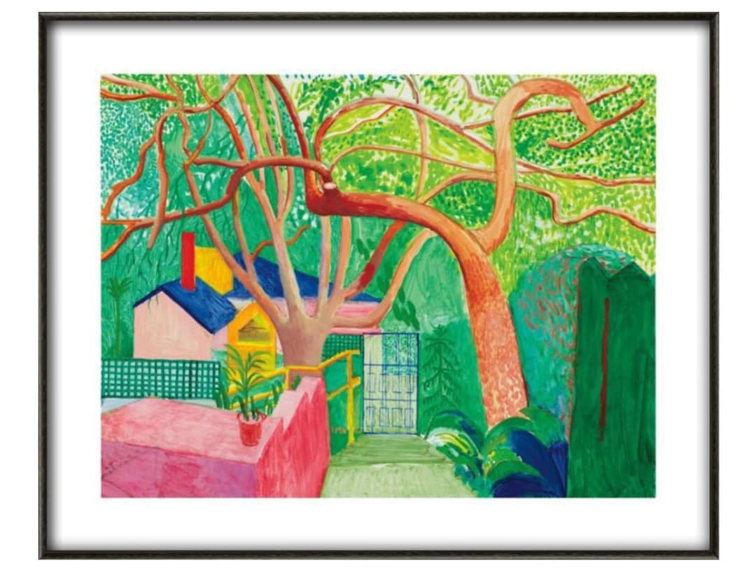David Hockney 'green Garden' Fine Art Print Various - Etsy