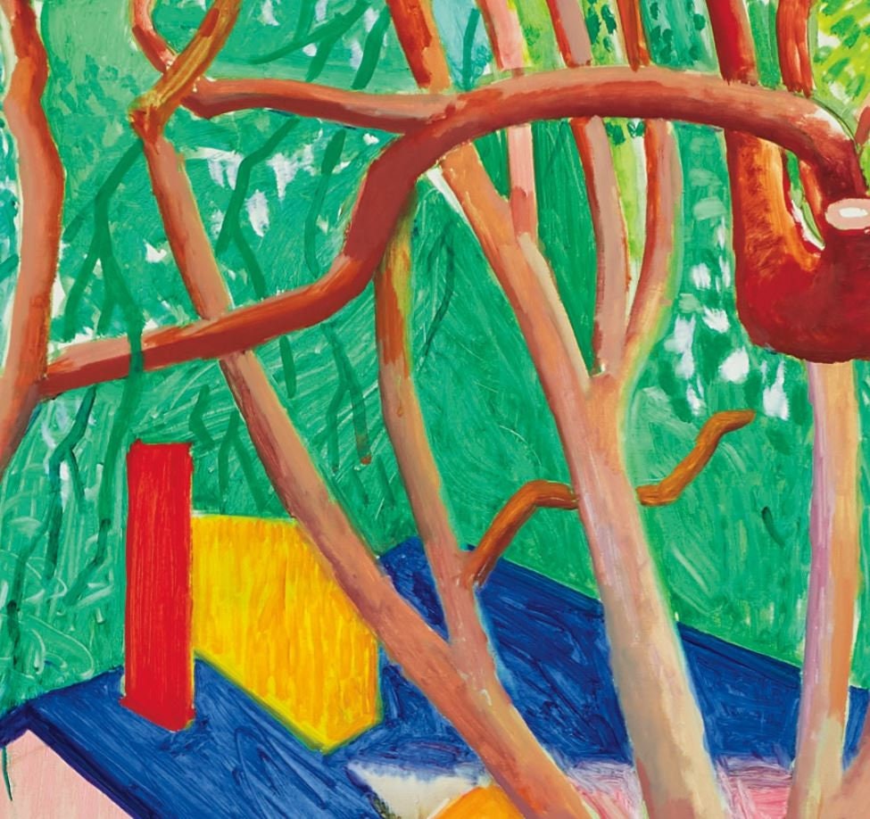 David Hockney 'green Garden' Fine Art Print Various - Etsy