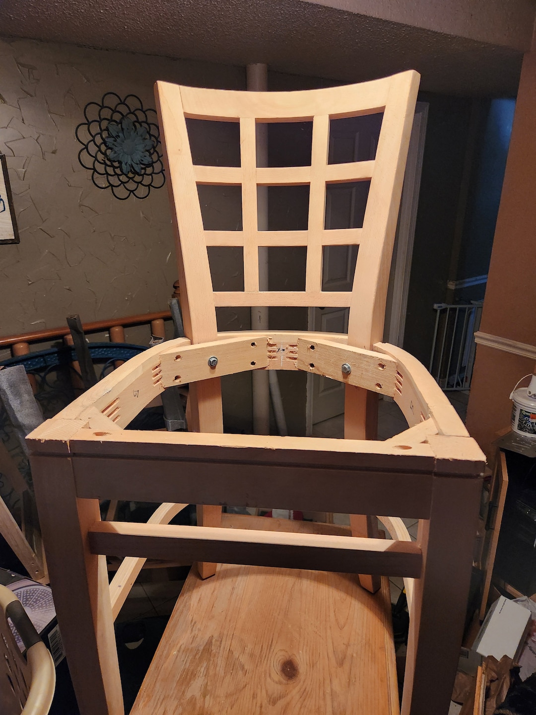 2 Unfinished / Unassembled Solid Wood Dining Chairs. - Etsy