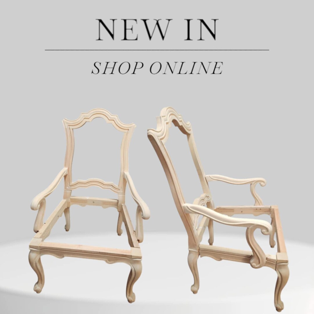 2 Unfinished / Unfinished Chair Frames - Etsy