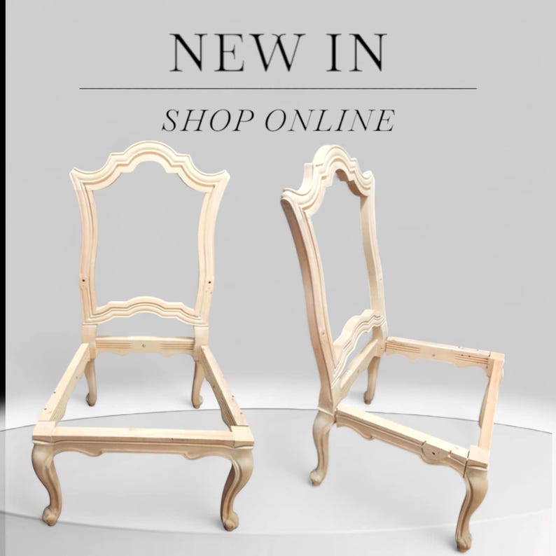 2 Unfinished / Unfinished Chair Frames - Etsy