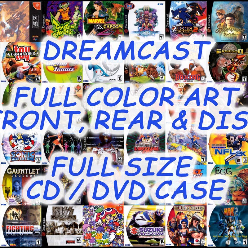 Dreamcast Game Cases - Etsy