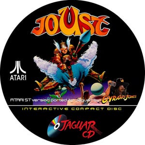 Atari Jaguar CD Game Joust (ST Port), Exclusive!, Full Color Art, Each ...