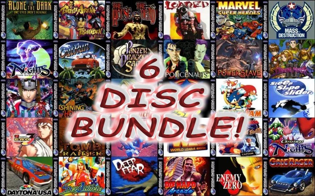 Sega Saturn shopping Games Disc Bundle No