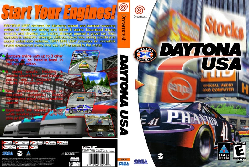 Dreamcast Daytona USA Video Game, Full Color Art - Etsy