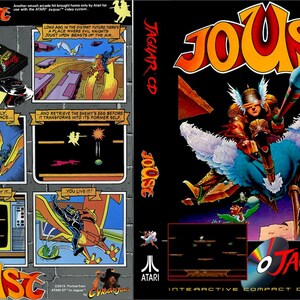 Atari Jaguar CD Game Joust (ST Port), Exclusive!, Full Color Art, Each ...