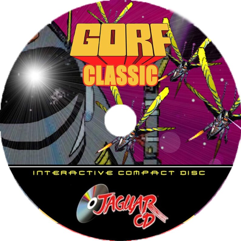 Atari Jaguar CD GORF Classic FULL Audio, Keeps Score, Not Demo, Exclusive, Full Color Art, Each ...